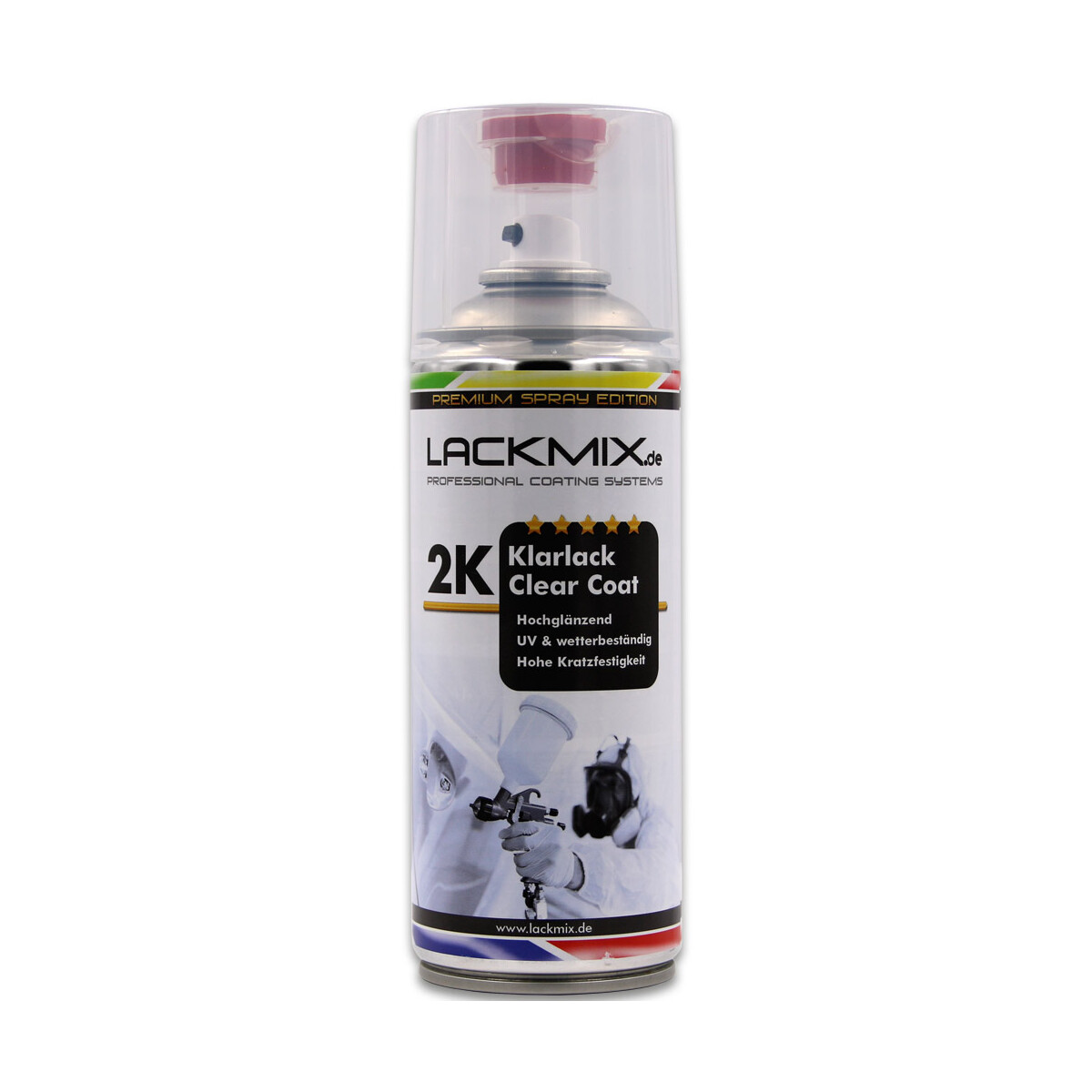 2K Klarlack Spraydose mit Härter für Autolackierung