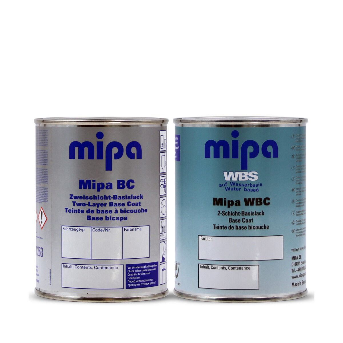 Mipa Basislack (Autolack) / BC o. WBC Mischlack / Mischbänke.