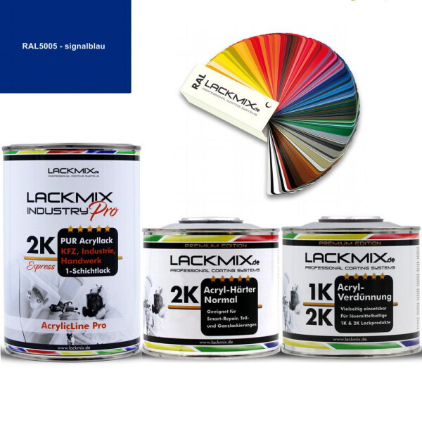 2K Lack RAL 5005 Signalblau / RAL Acryl Express Einschichtlack / Alle