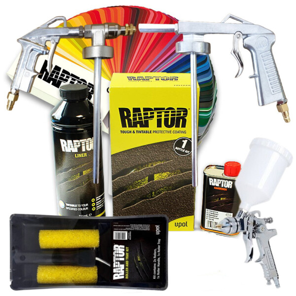 Raptor Lacke & Spraydosen. RAL Farben / Farbpalette