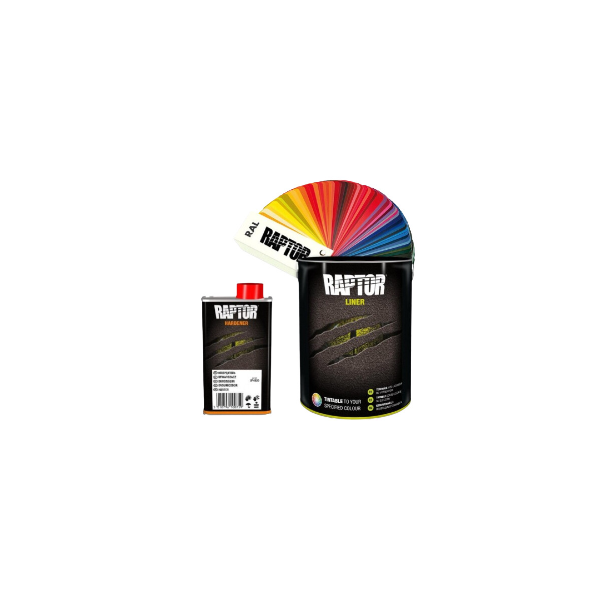 Raptor 2K Lack Beschichtung. Alle Farben n. RAL & Sets (Kit). Upol.